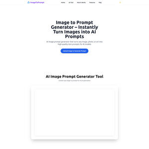 Image to Prompt Generator (AI Tools) Features, Benefits, Alternatives ...