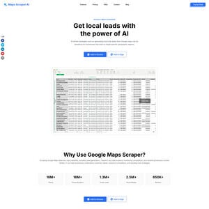 Maps Scraper (Lead Generation) Features, Benefits, Alternatives, Review ...