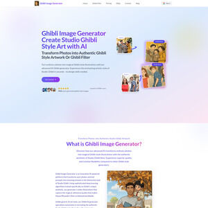 Ghibli Image Generator (AI Art Generation) Features, Benefits ...
