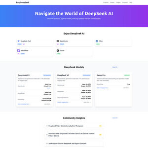DeepSeek (Artificial Intelligence) の機能、メリット、代替手段、レビュー | SaaS ブラウザ