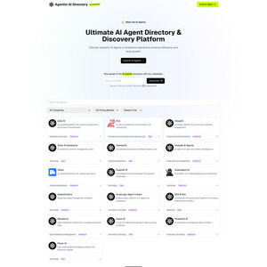 Agentic AI Directory (Artificial Intelligence) Features, Benefits, Alternatives, Review | SaaS ...