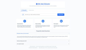URL Date Extractor (SEO Tools) Features, Benefits, Alternatives, Review ...
