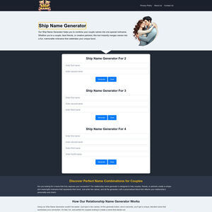 Ship Name Generator (AI-powered Writing & Copy Generation) 功能、优势、替代方案 ...