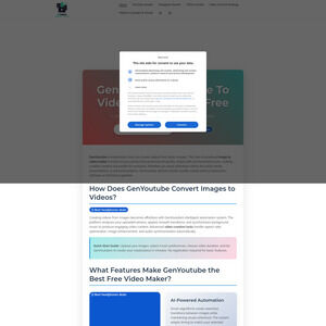 GenYoutube (AI-powered Video Editing & Animation Tools) Features ...